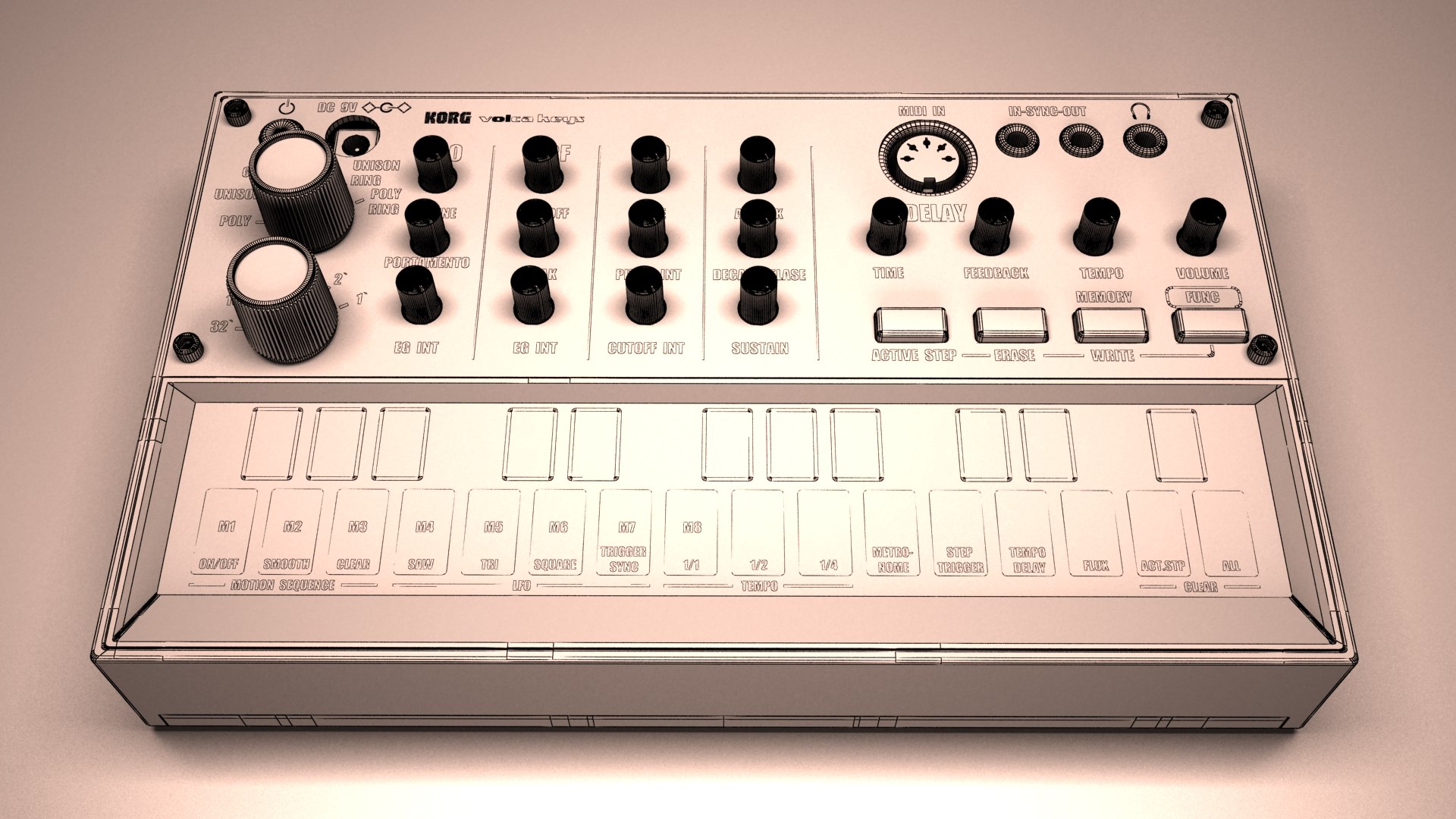 3D Model Korg Volca Keys - TurboSquid 2146742