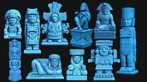 3D Aztec Models | TurboSquid