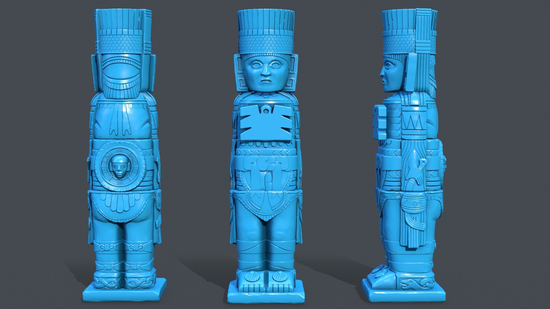 Statue Aztec Mayan Collection 3D - TurboSquid 2223164
