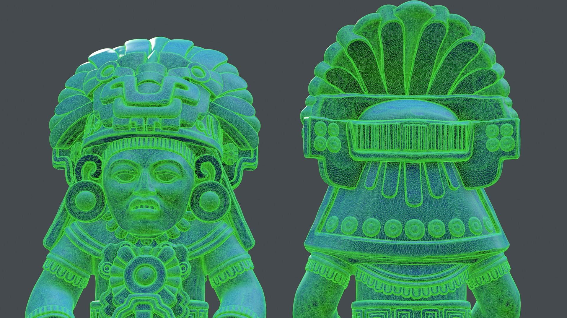 Statue Aztec Mayan Collection 3D - TurboSquid 2223164