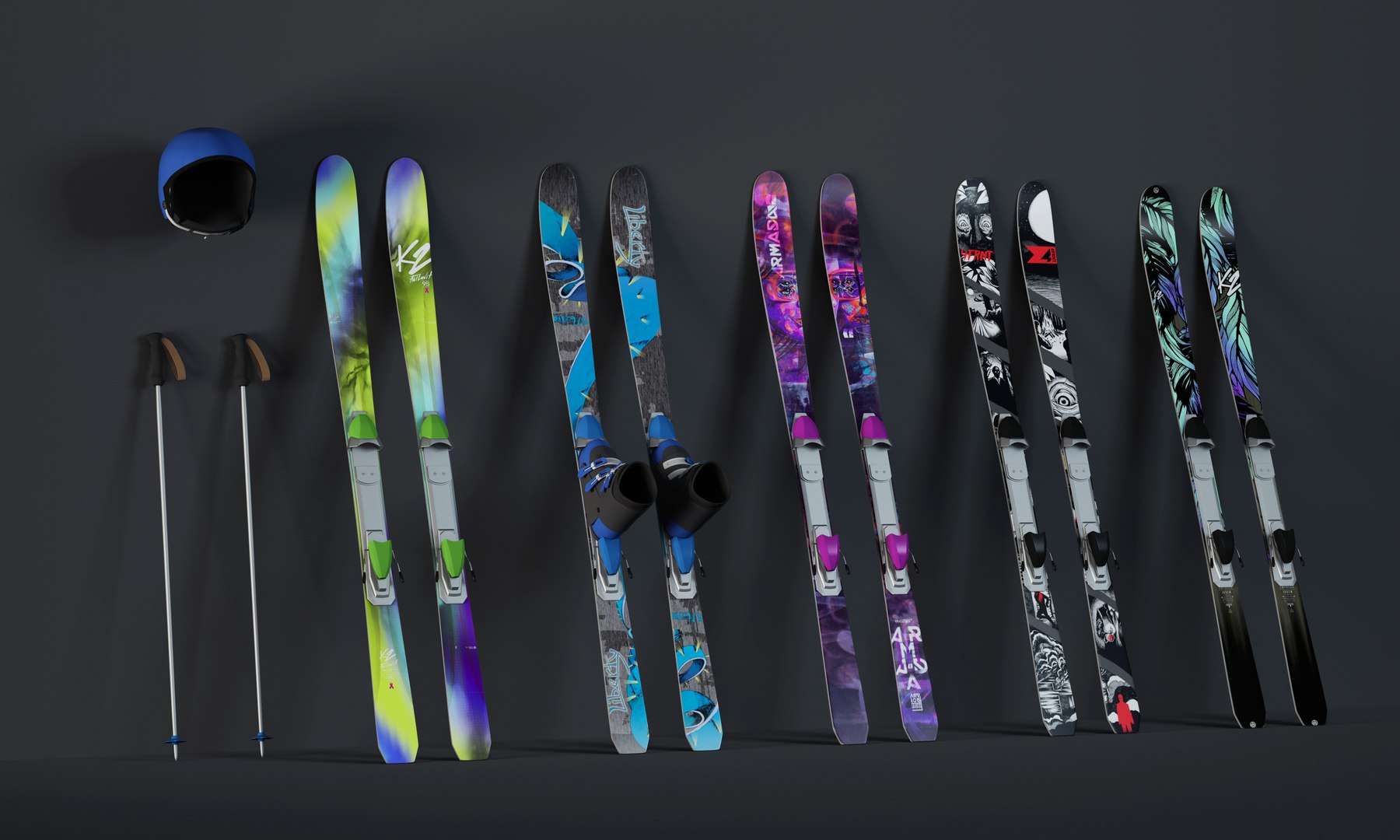 Alpine Ski 3D Model - TurboSquid 1345112
