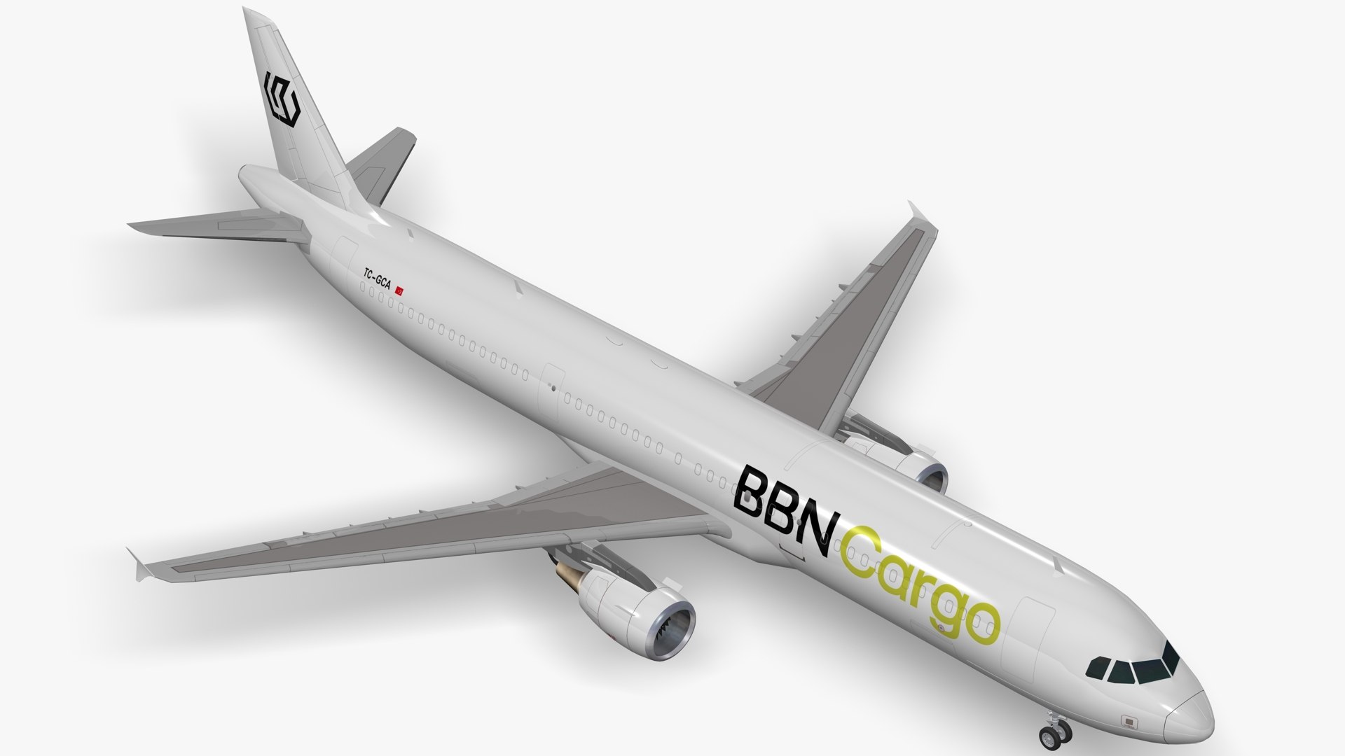 Airbus A321-211P2F BBN Cargo 3D Model - TurboSquid 2311587