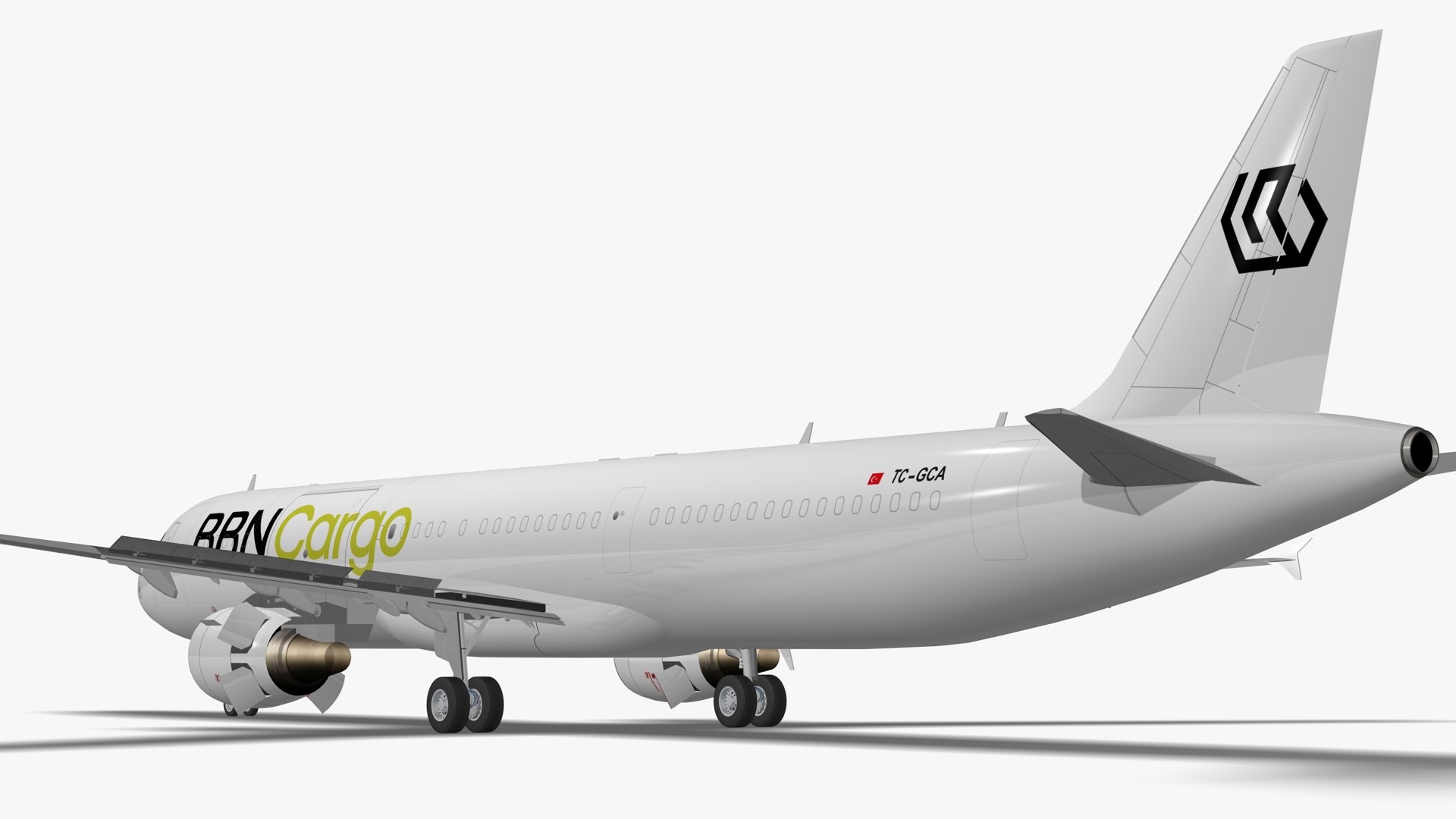 Airbus A321-211P2F BBN Cargo 3D Model - TurboSquid 2311587