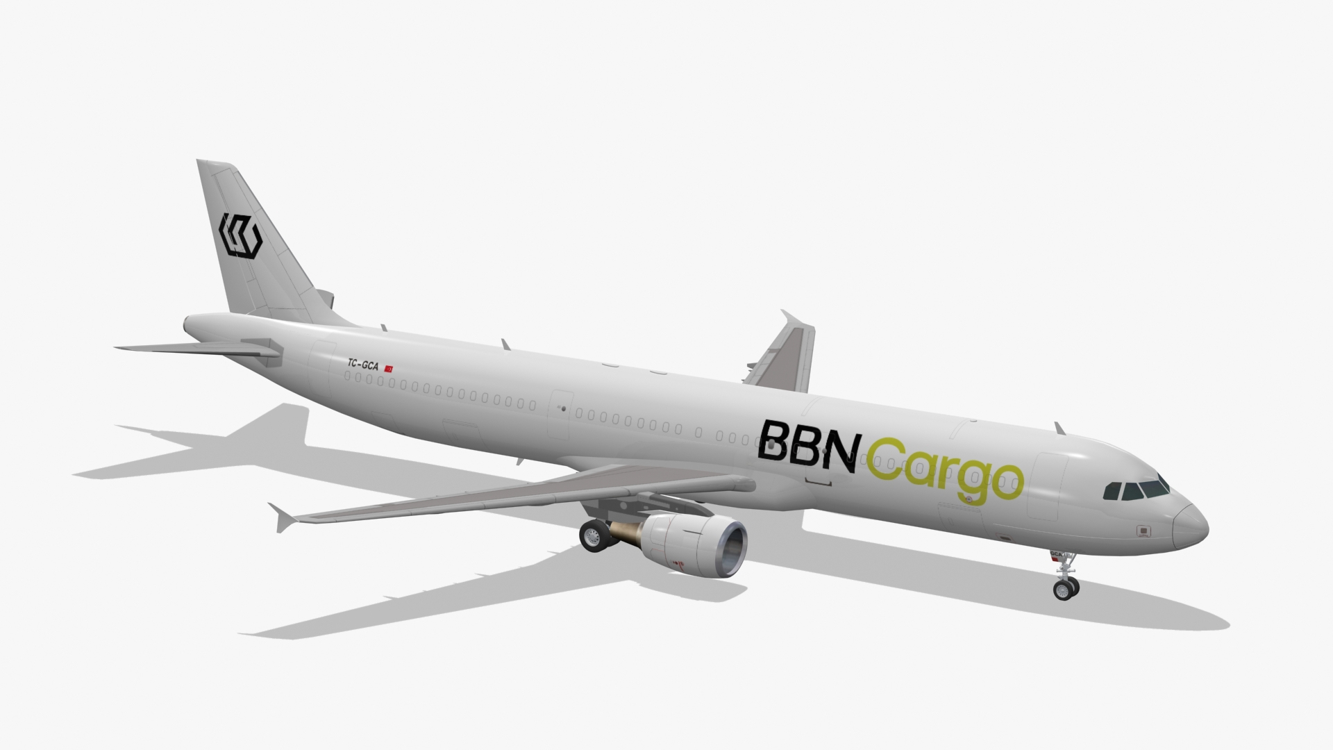 Airbus A321-211P2F BBN Cargo 3D Model - TurboSquid 2311587