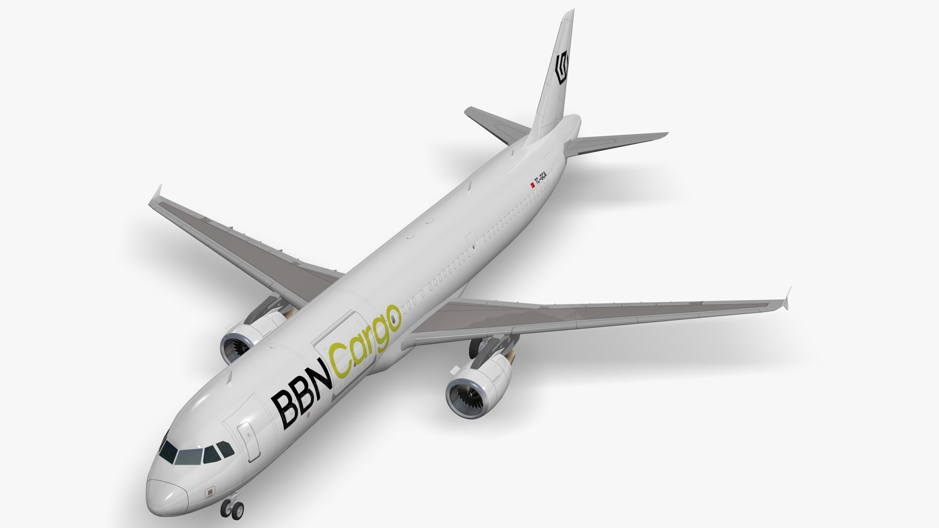 Airbus A321-211P2F BBN Cargo 3D Model - TurboSquid 2311587