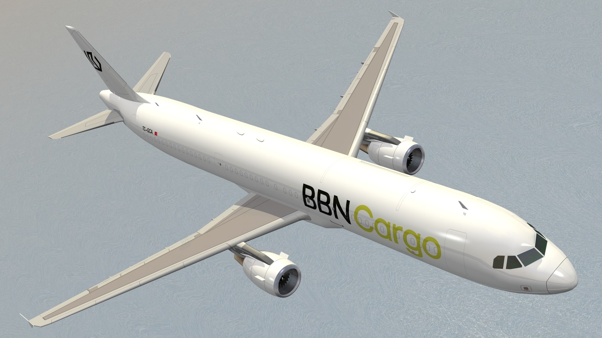 Airbus A321-211P2F BBN Cargo 3D Model - TurboSquid 2311587