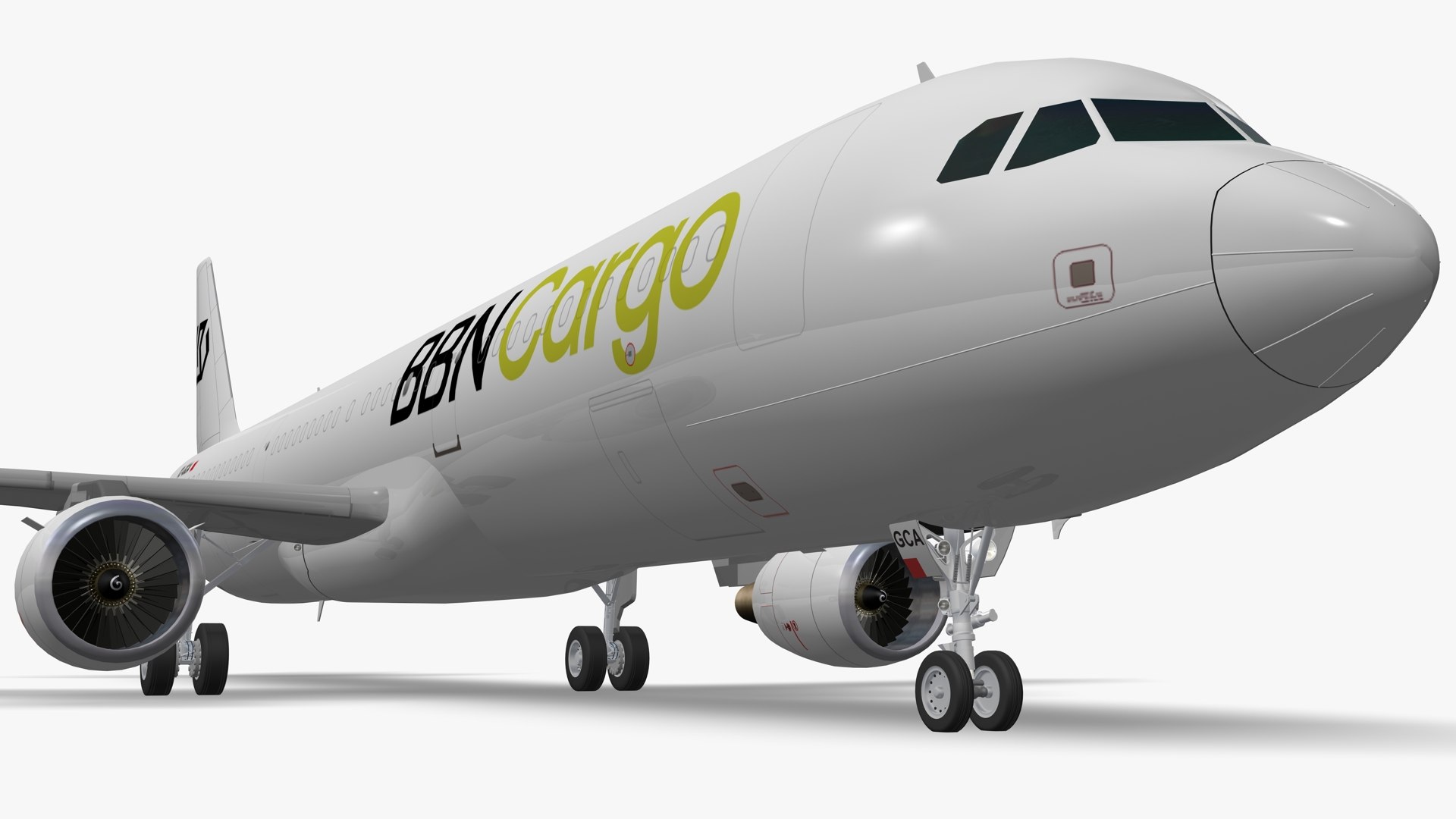 Airbus A321-211P2F BBN Cargo 3D Model - TurboSquid 2311587