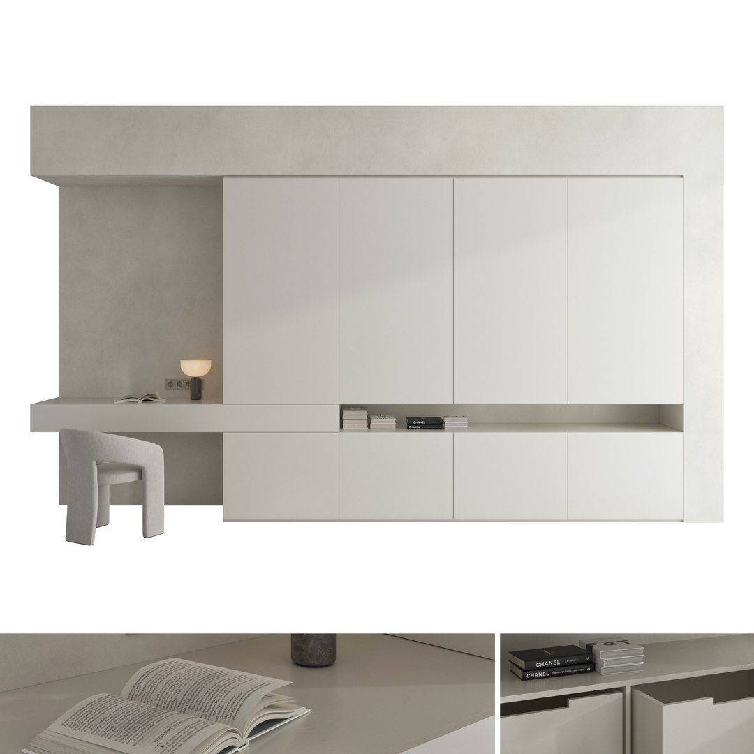 3D Workplace Set 03 - TurboSquid 2065366