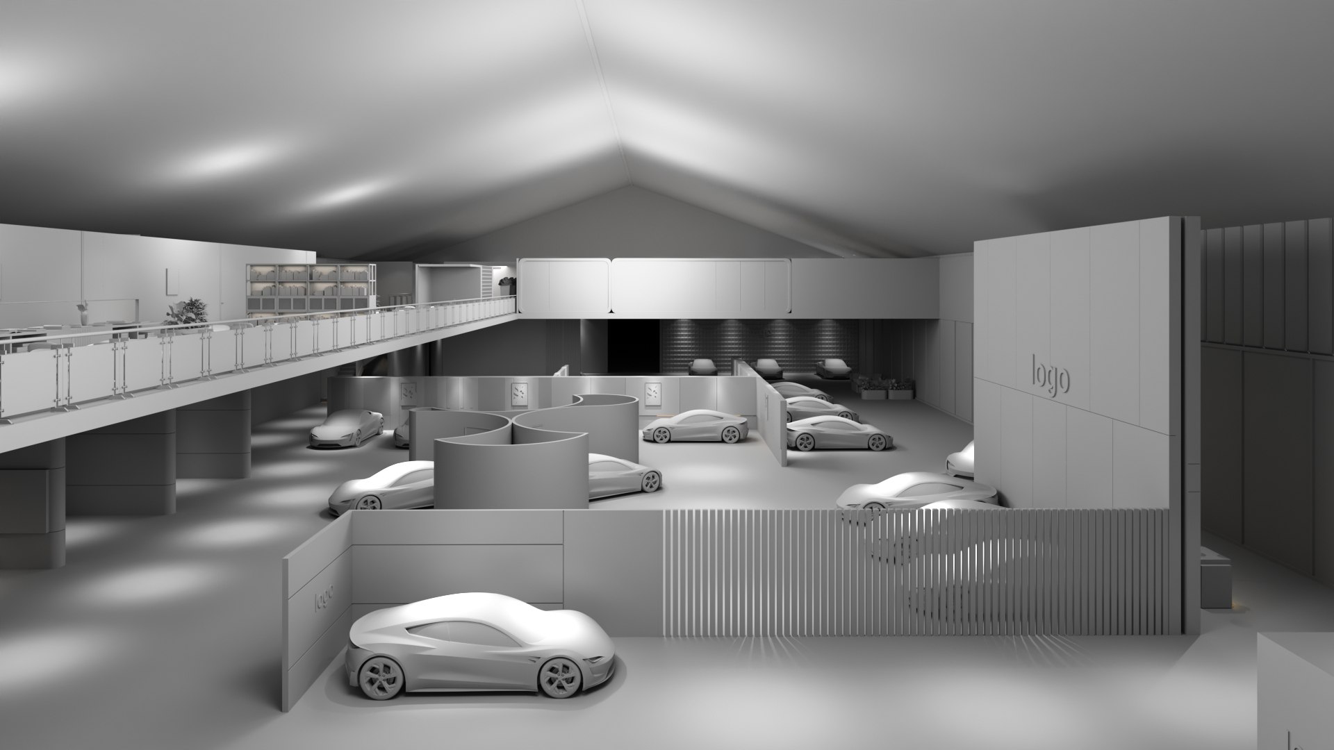 Future Car Gallery 3D Model - TurboSquid 2217991