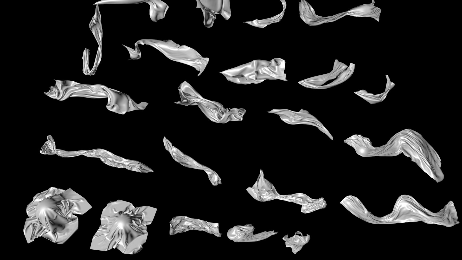 3D Model Fabric Set Cloth Model - TurboSquid 1880028