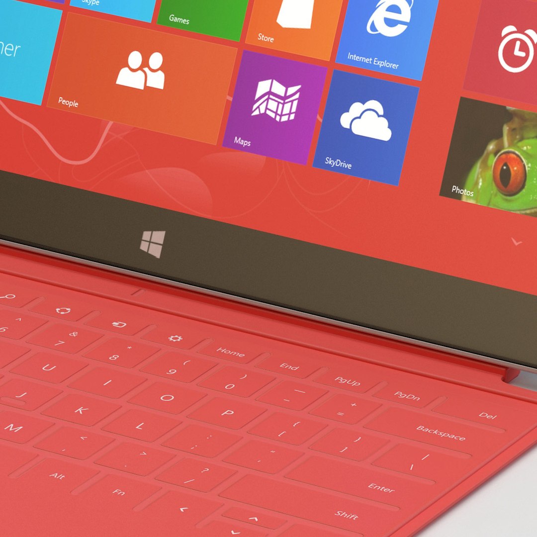 Microsoft Surface 2 Tablet 3d Obj