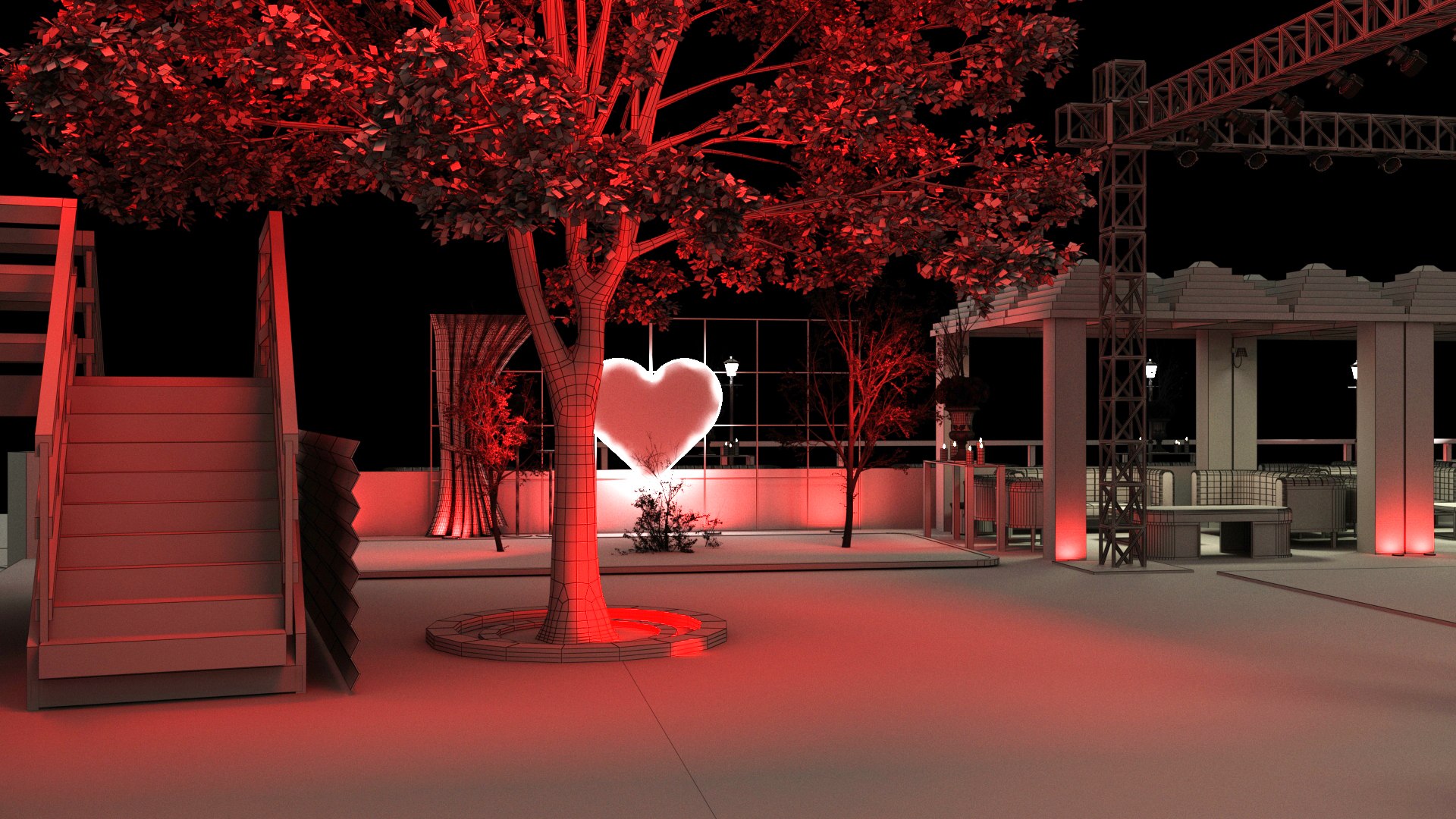 3D Model Night Club Lounge Model - TurboSquid 2204137