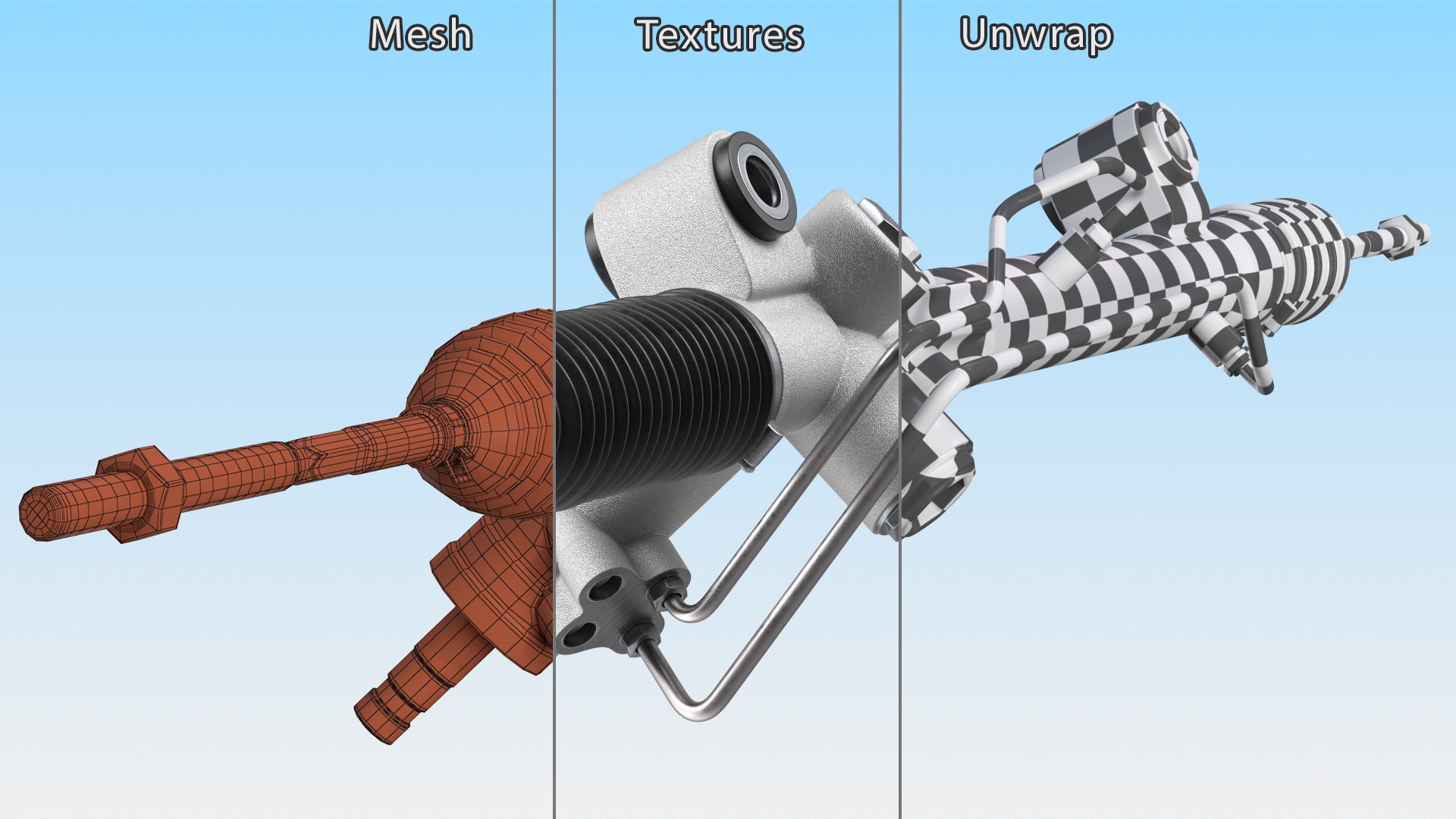 Power Steering Rack 3D model - TurboSquid 1980935