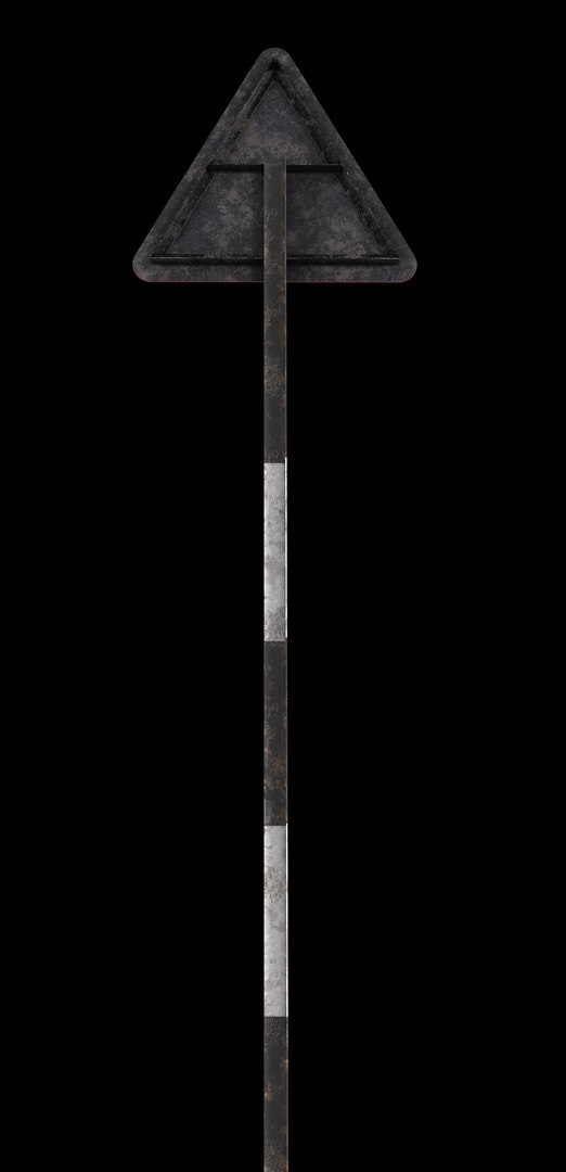 Right Hand Curve Roadsign 3D Model - TurboSquid 1496250