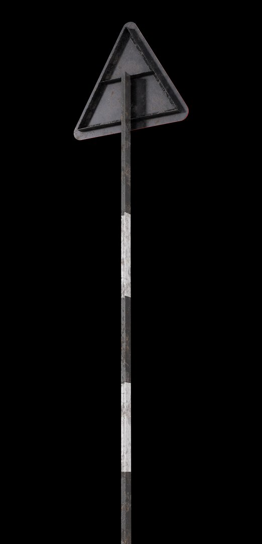 Right Hand Curve Roadsign 3D Model - TurboSquid 1496250