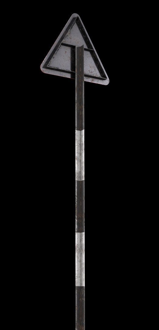 Right Hand Curve Roadsign 3D Model - TurboSquid 1496250