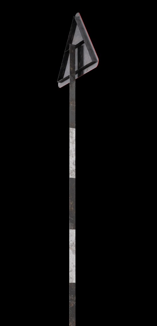 Right Hand Curve Roadsign 3D Model - TurboSquid 1496250