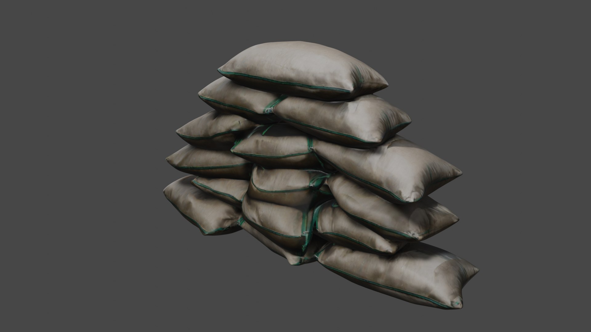 Military Sandbags 3D Model - TurboSquid 2367643