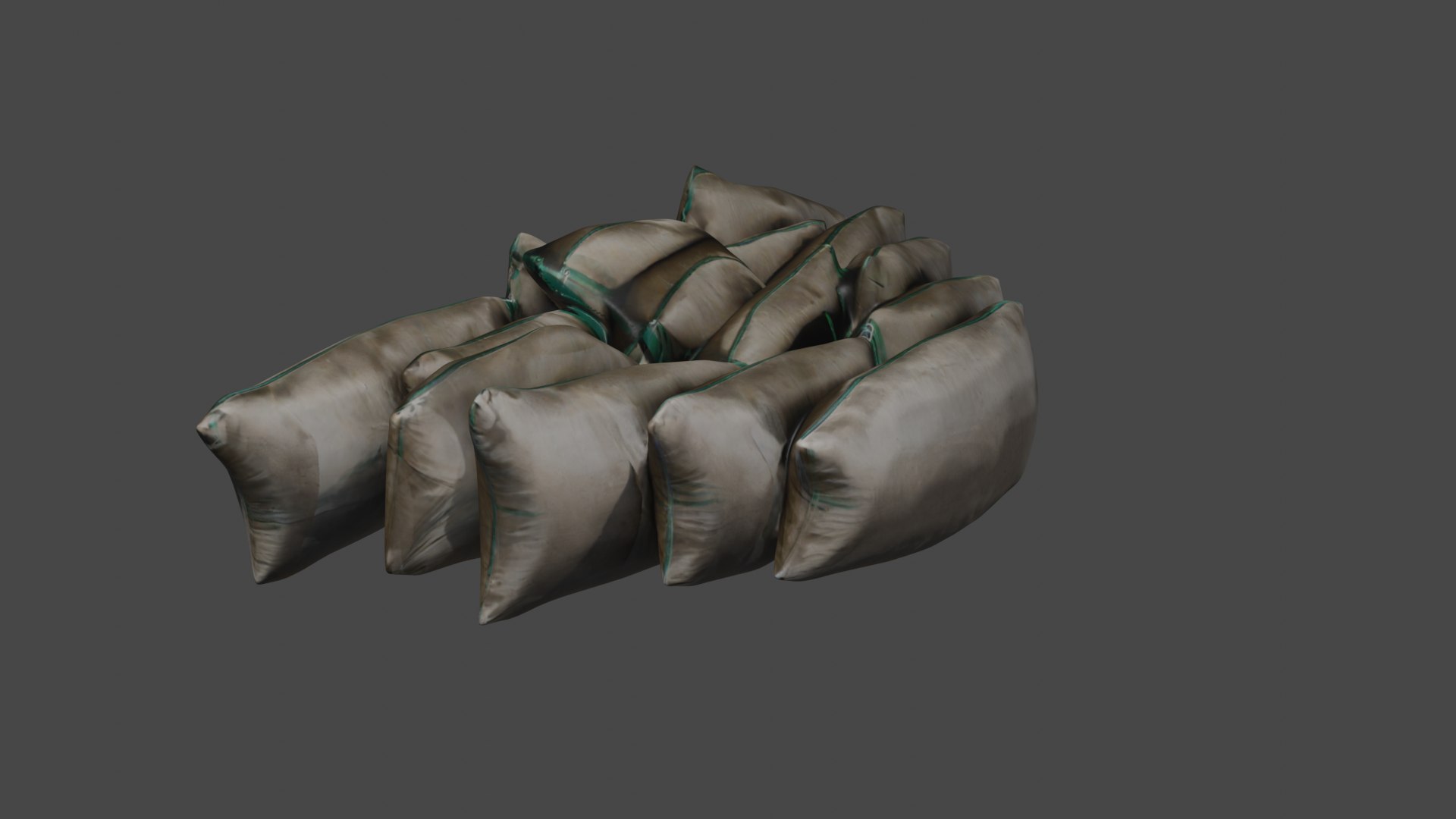 Military Sandbags 3D Model - TurboSquid 2367643