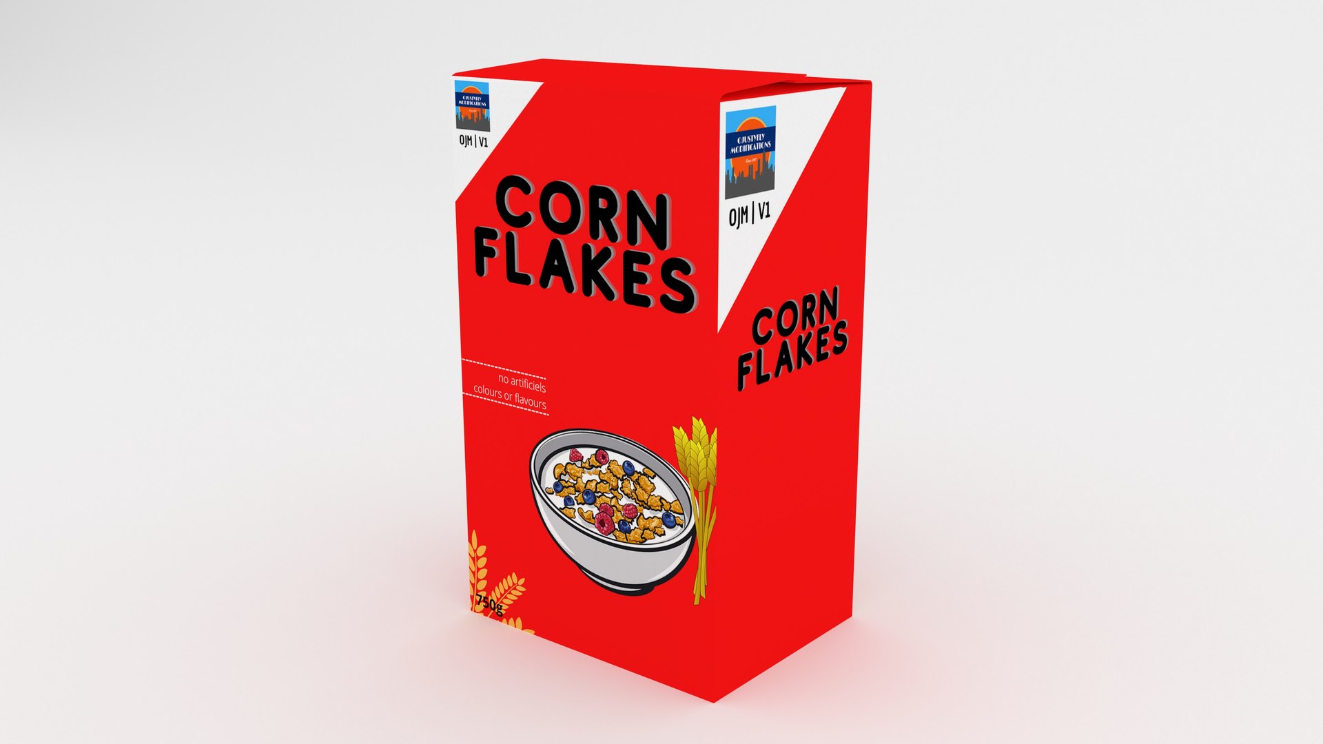 CornFlakes 750g V1 By OJM 3D - TurboSquid 1932666