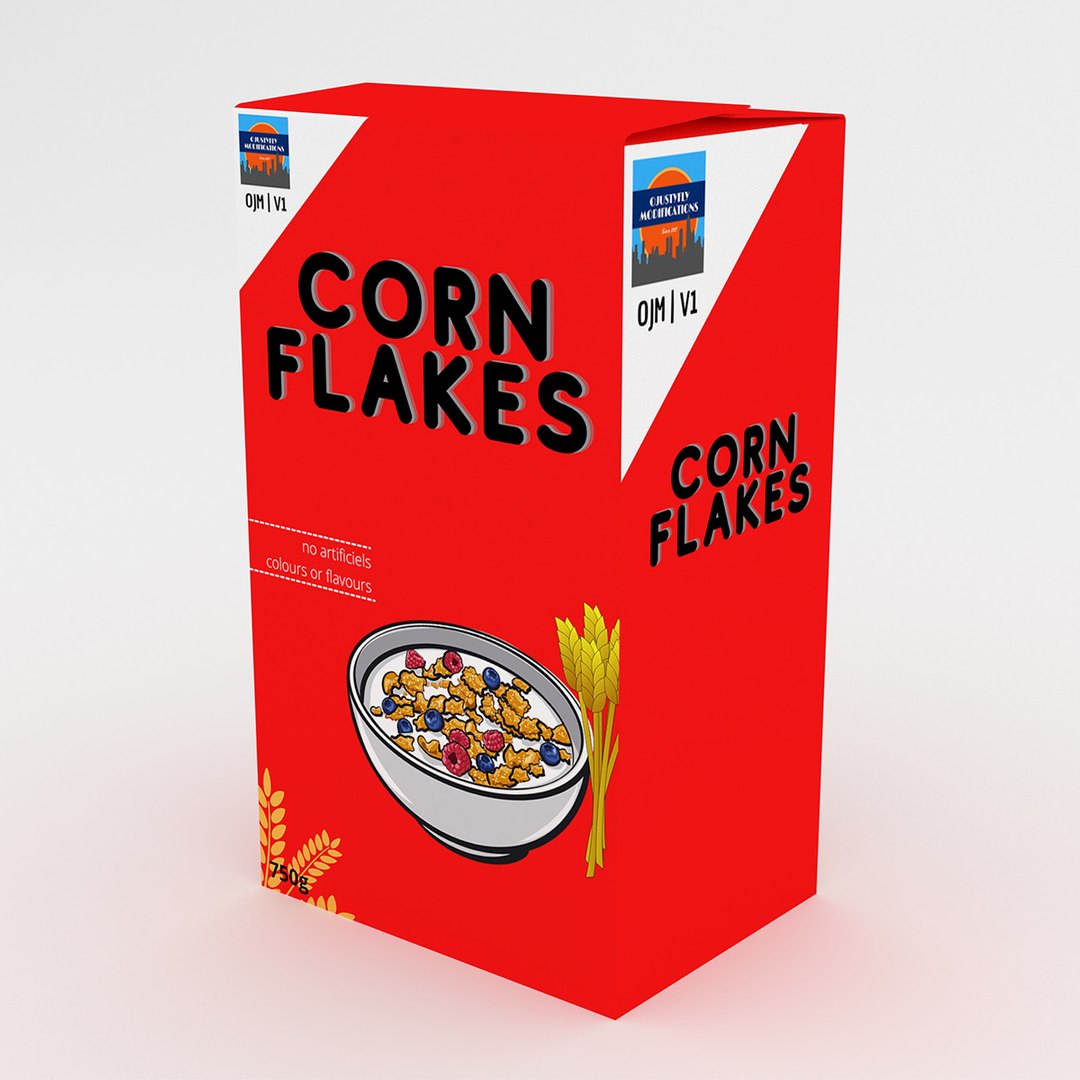 CornFlakes 750g V1 By OJM 3D - TurboSquid 1932666