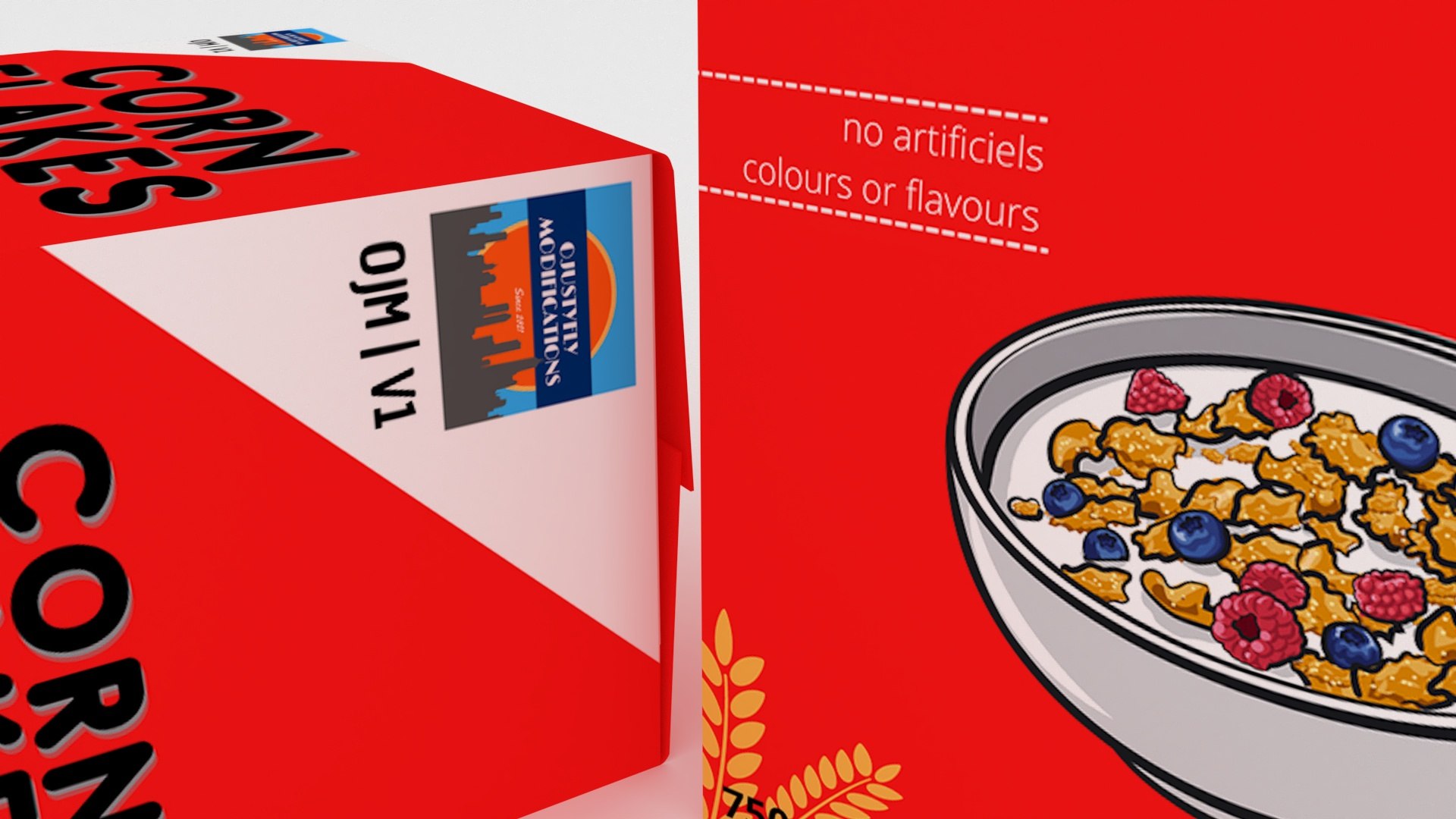 CornFlakes 750g V1 By OJM 3D - TurboSquid 1932666