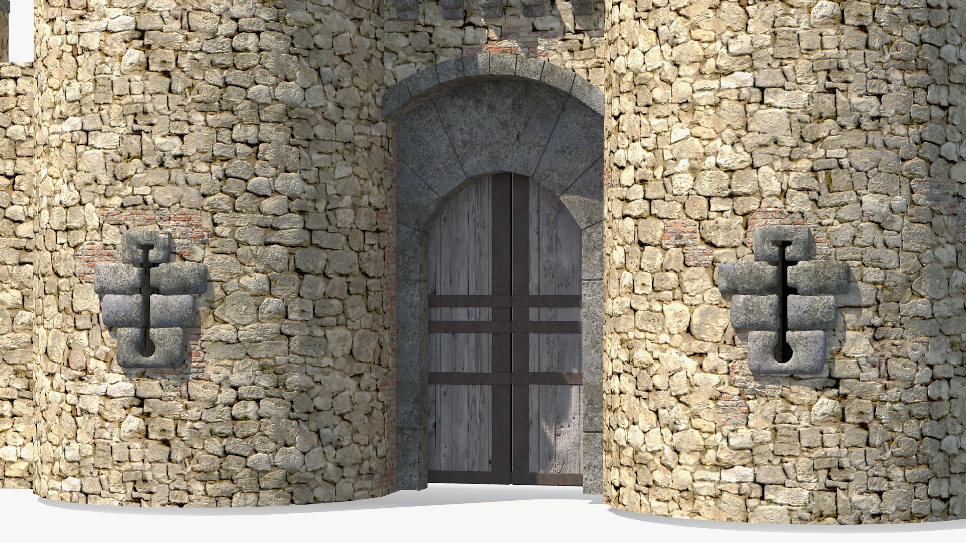 Castle Entrance Gate 3D - TurboSquid 1474070
