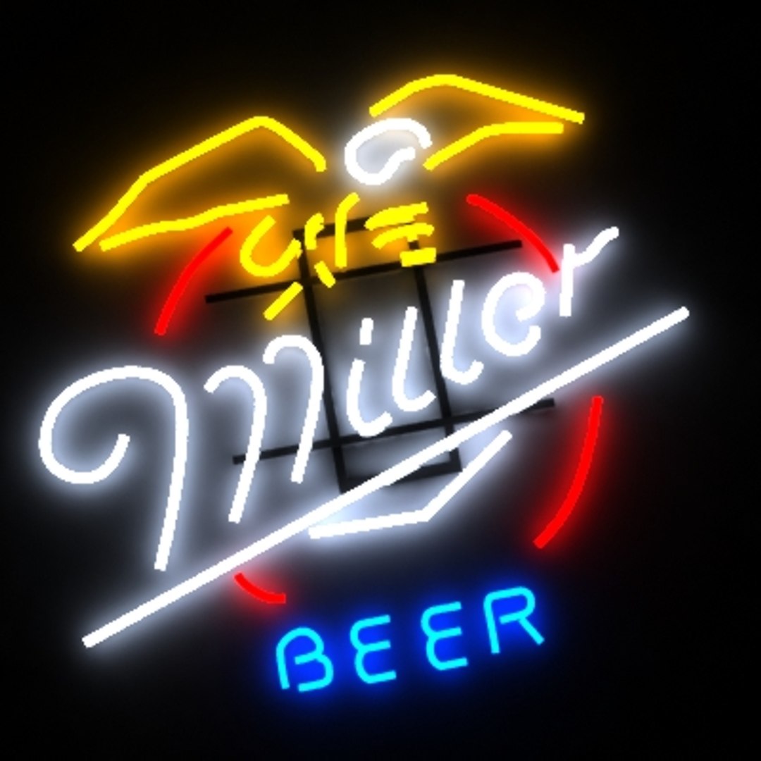14 Neon Signs 3d Model