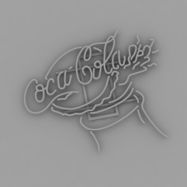 14 neon signs 3d model