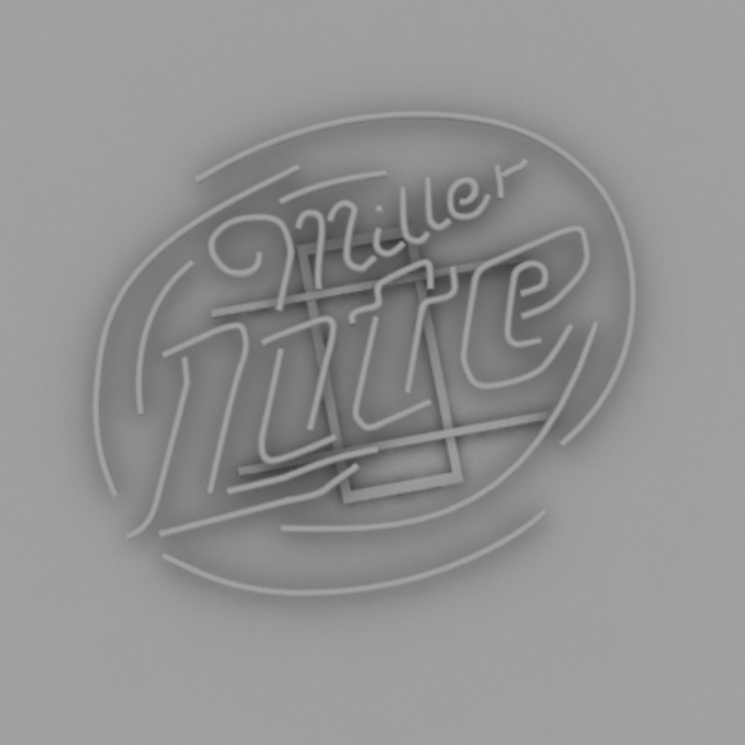 14 neon signs 3d model