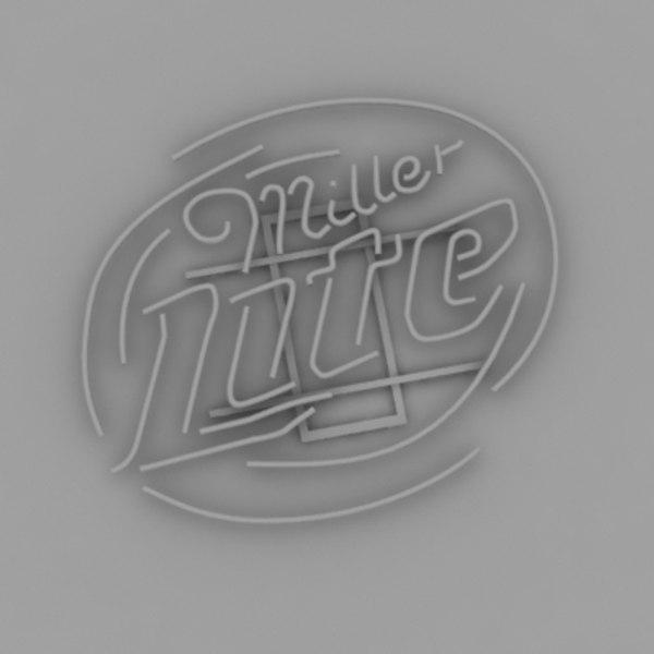 14 neon signs 3d model