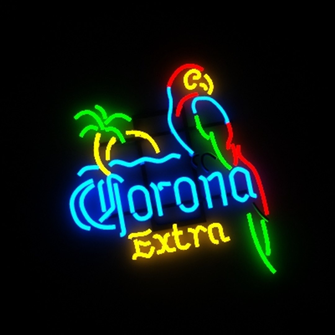 14 neon signs 3d model