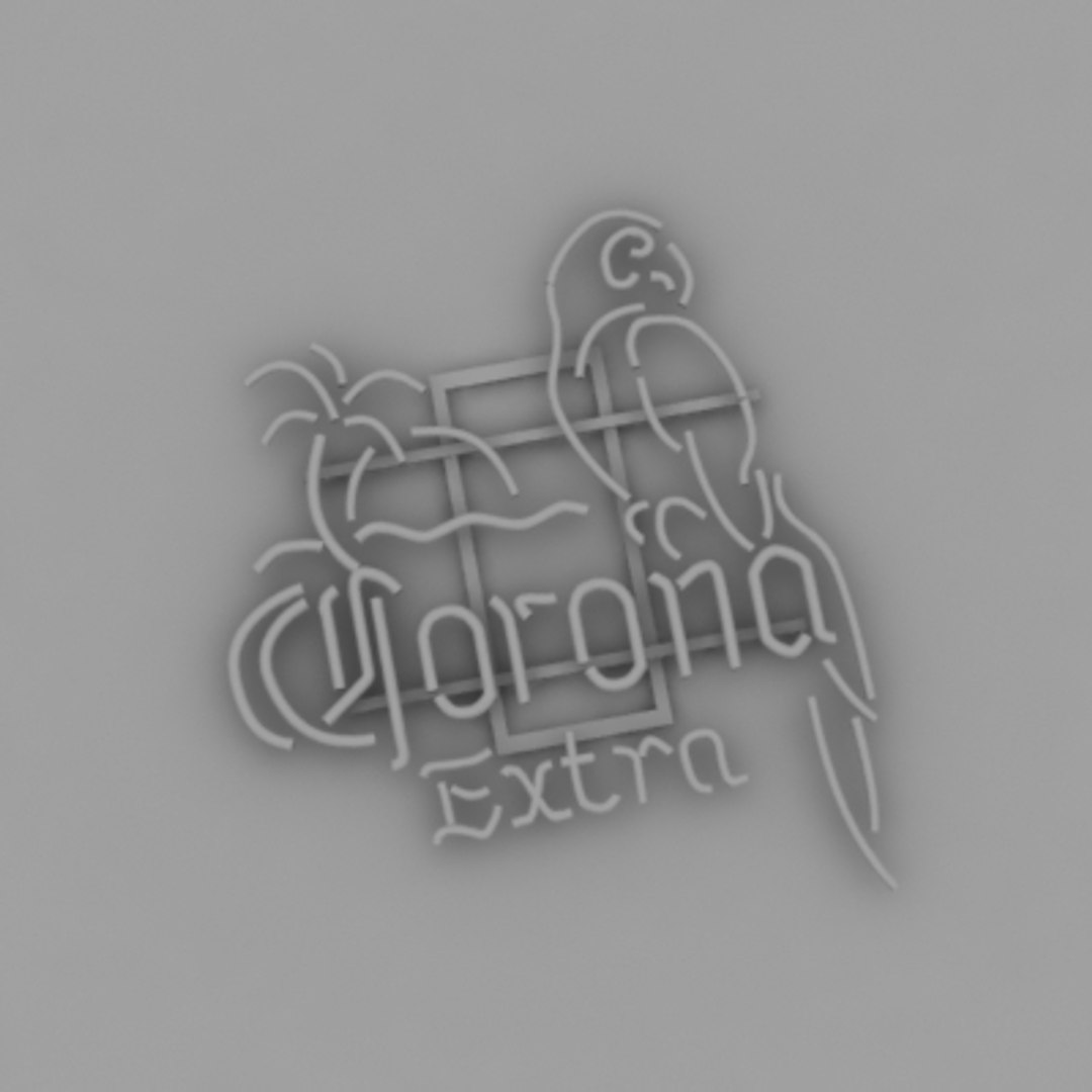 14 neon signs 3d model