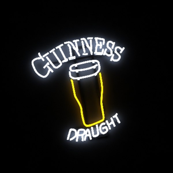 14 neon signs 3d model