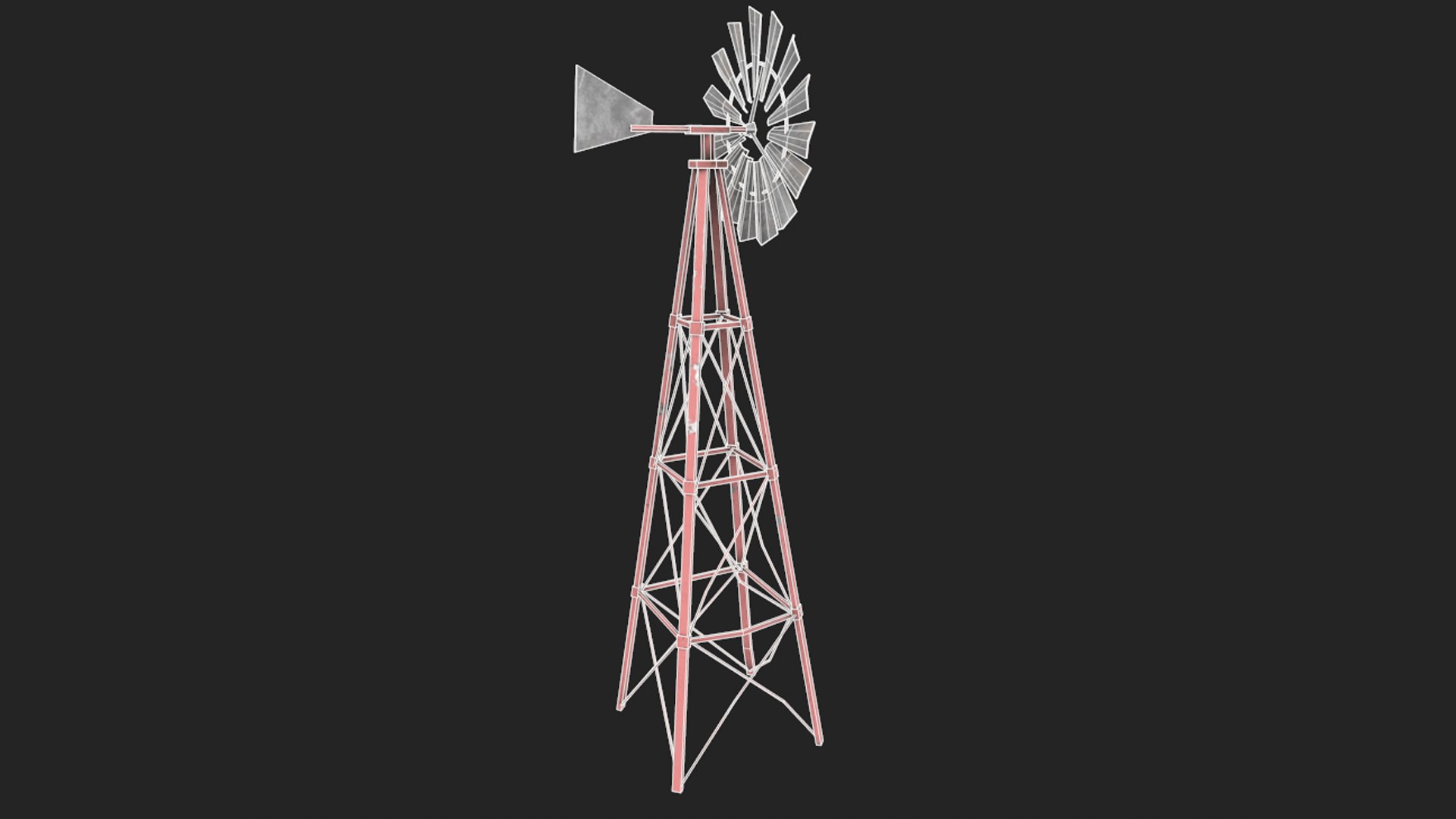 Vintage windmill 3D - TurboSquid 1563208