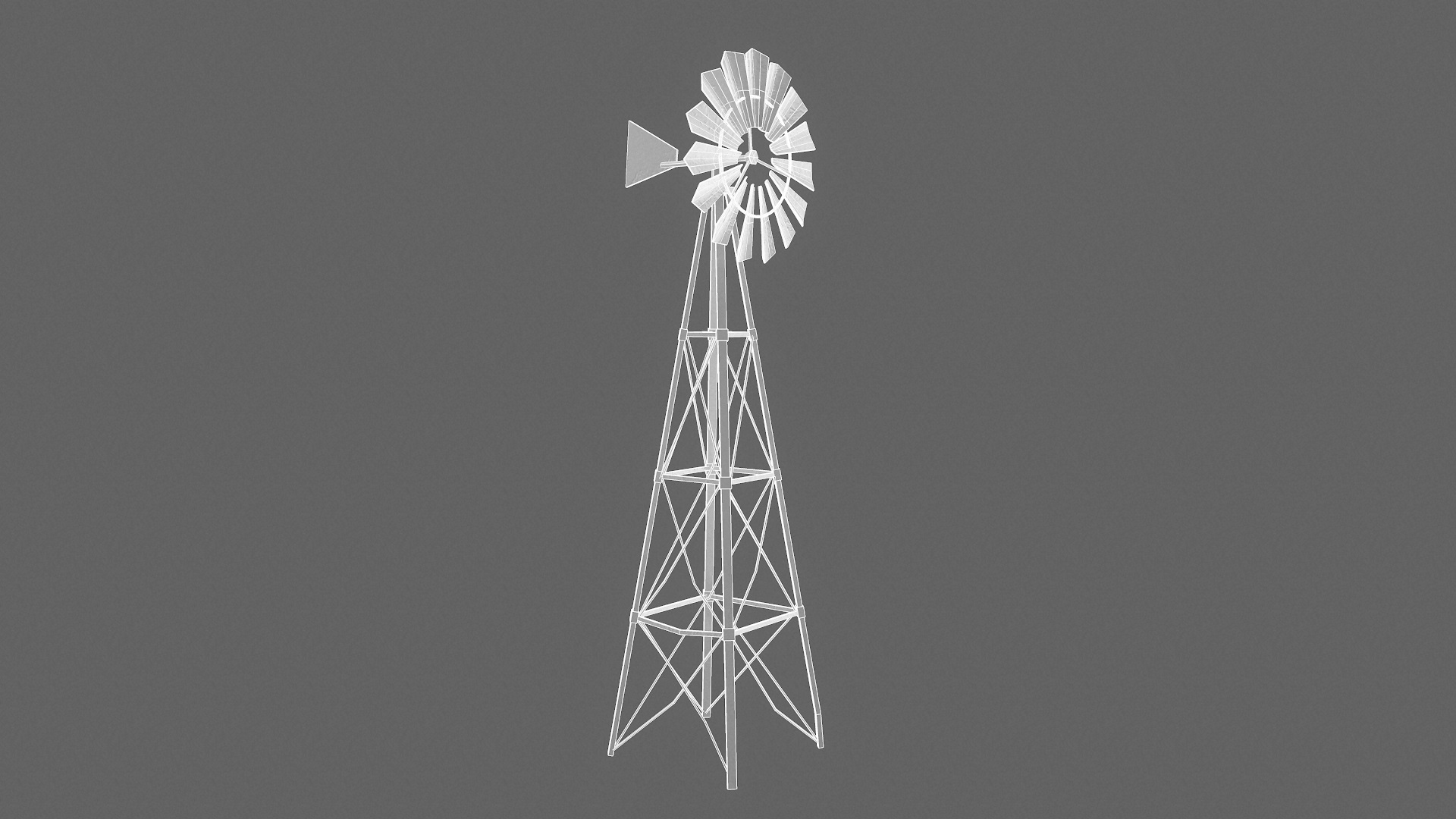 Vintage windmill 3D - TurboSquid 1563208