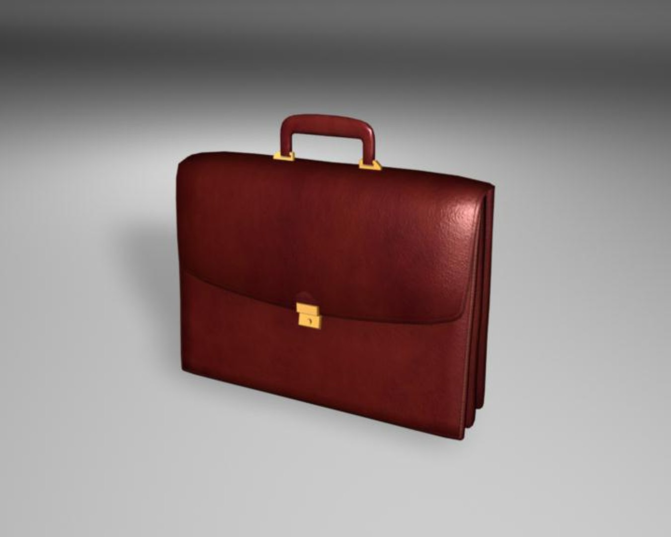leather briefcase 3d model