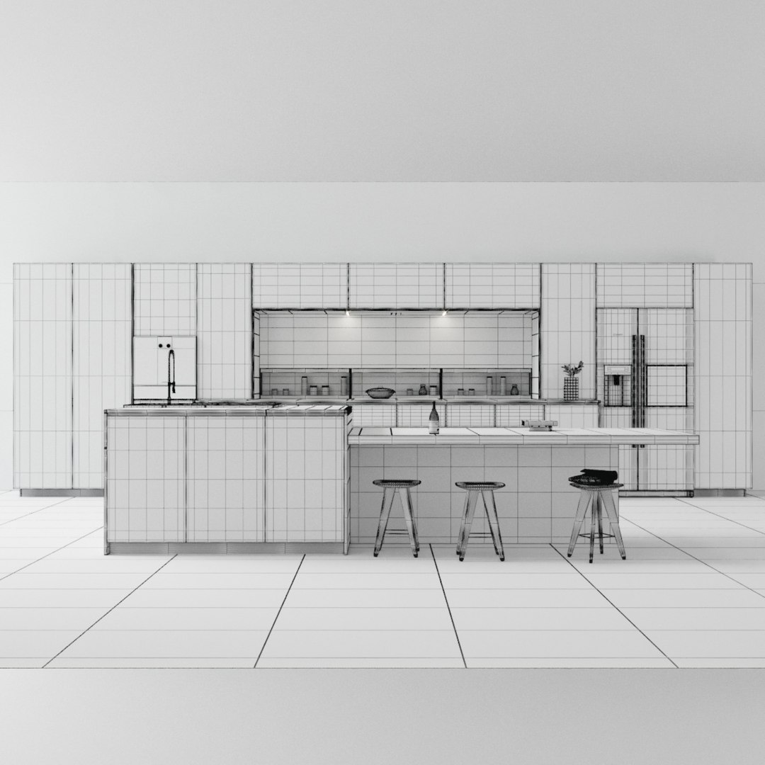 Kitchen 56 3D Model - TurboSquid 1554800