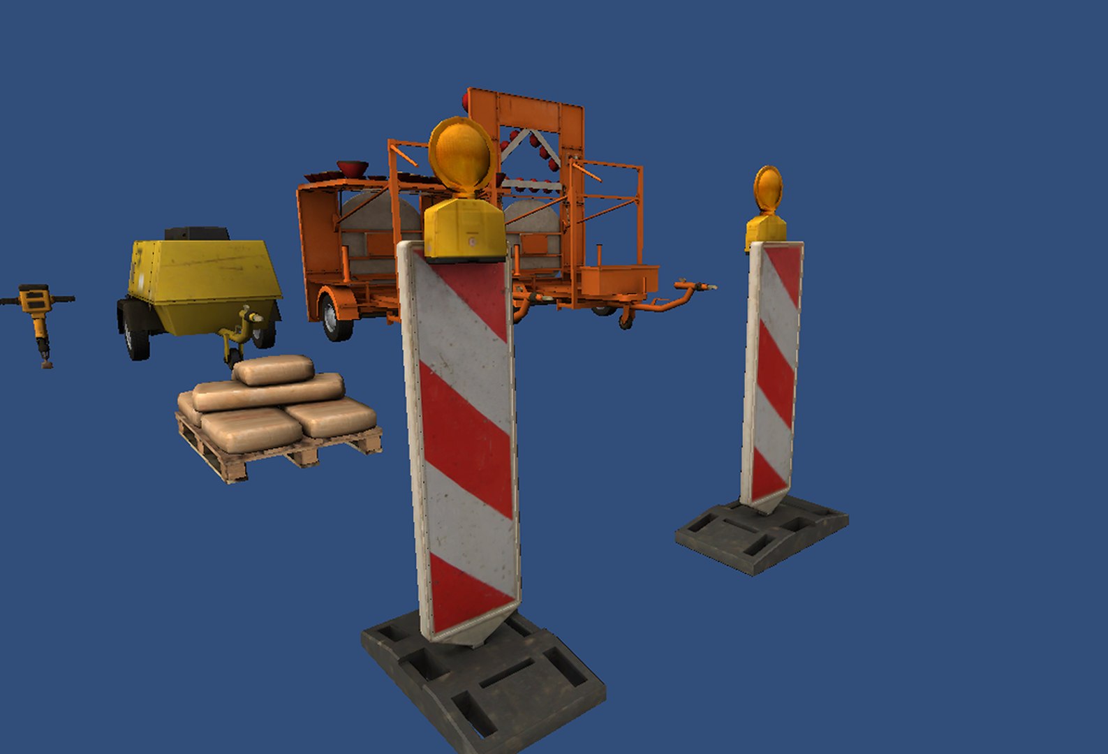 Construction Site Props 3D - TurboSquid 1626737