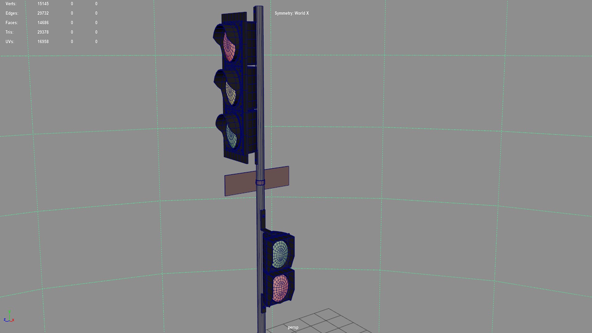 3D Model 3D Model Of Urban Traffic Light - TurboSquid 2084060