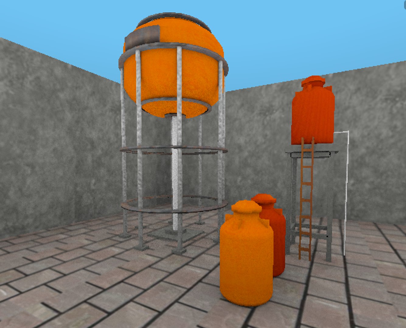 3d simple water tank