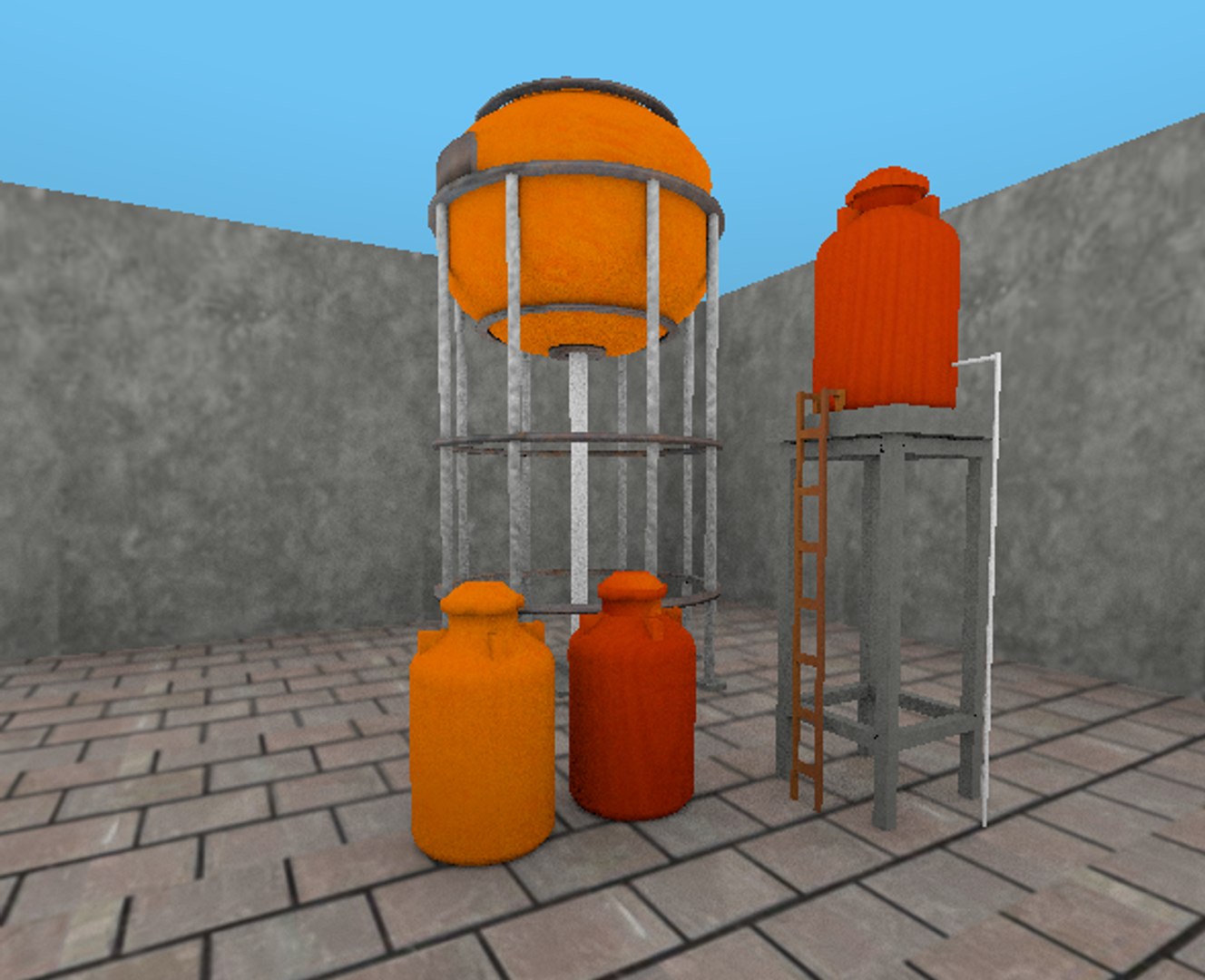 3d simple water tank