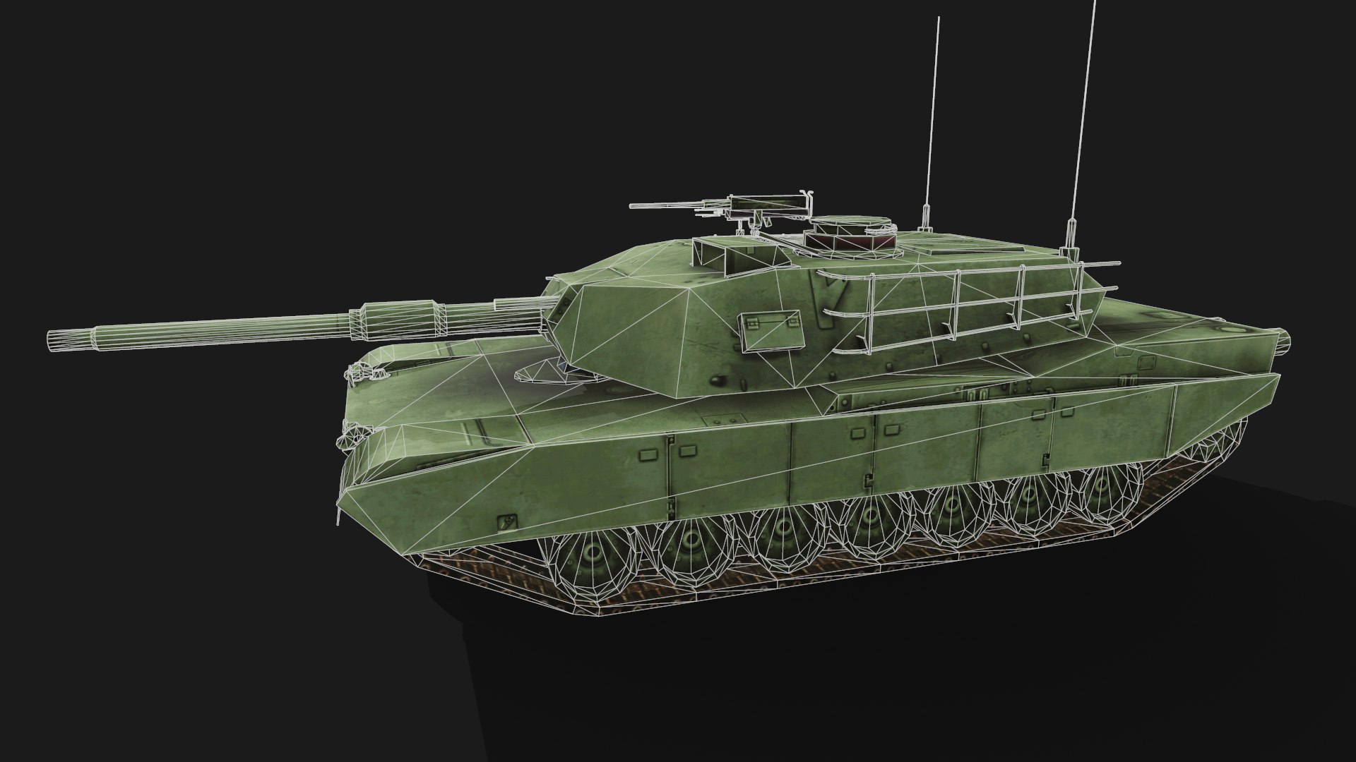 M1 Abrams Tank Model - TurboSquid 1536774