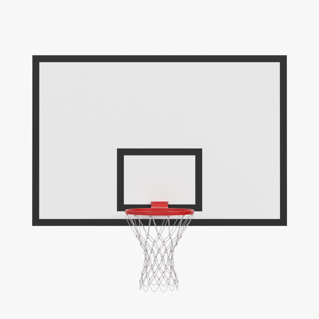 Basketball backboard 3D model - TurboSquid 1400652