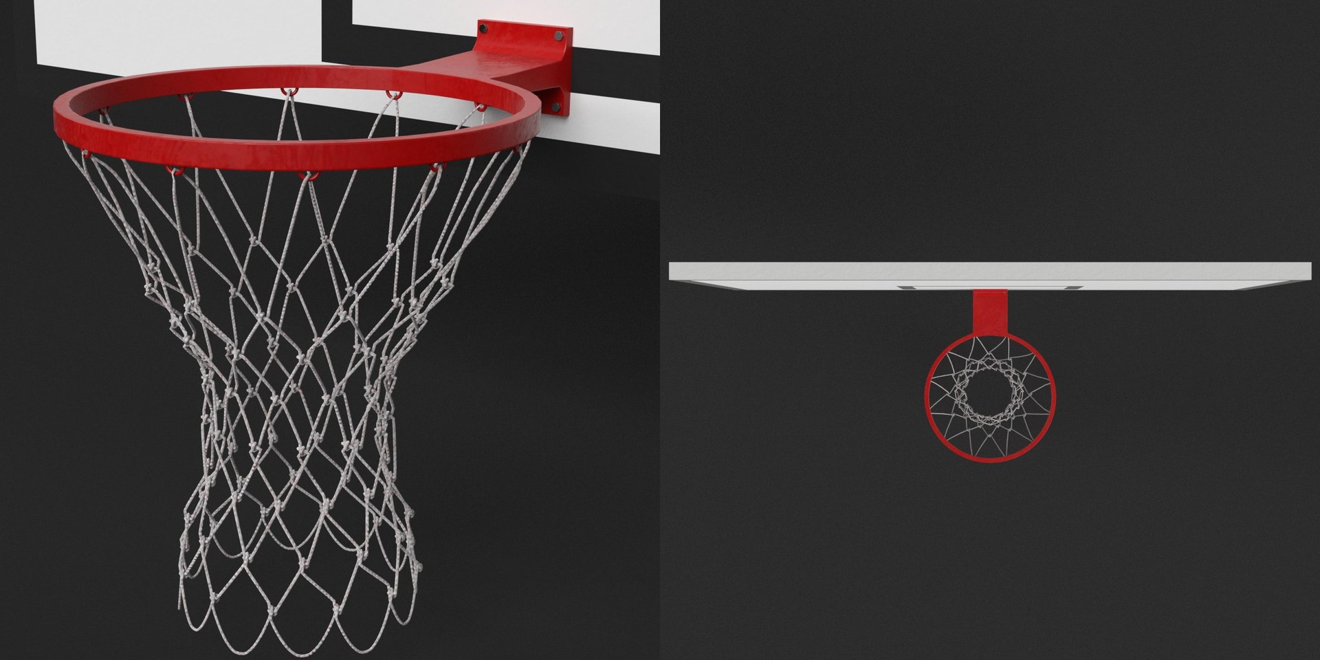 Basketball backboard 3D model - TurboSquid 1400652