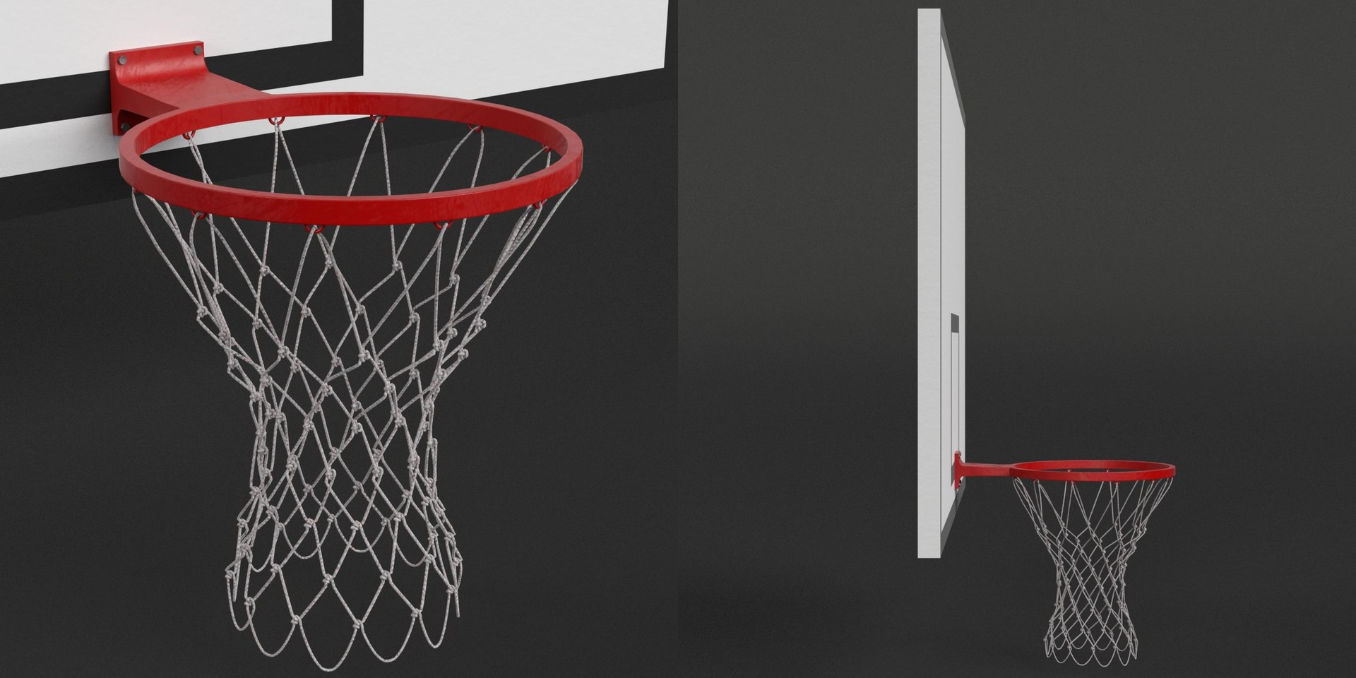 Basketball backboard 3D model - TurboSquid 1400652