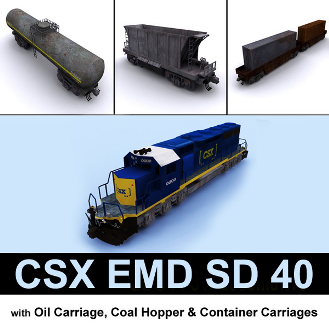3D csx emd sd 40 - TurboSquid 1390214