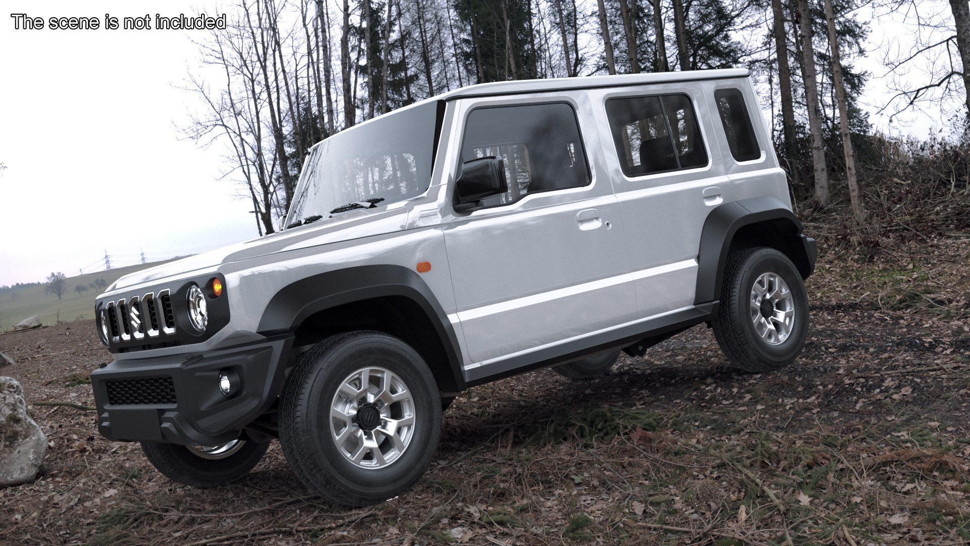 SUV Suzuki Jimny 2025 White Rigged 3D Model - TurboSquid 2382936