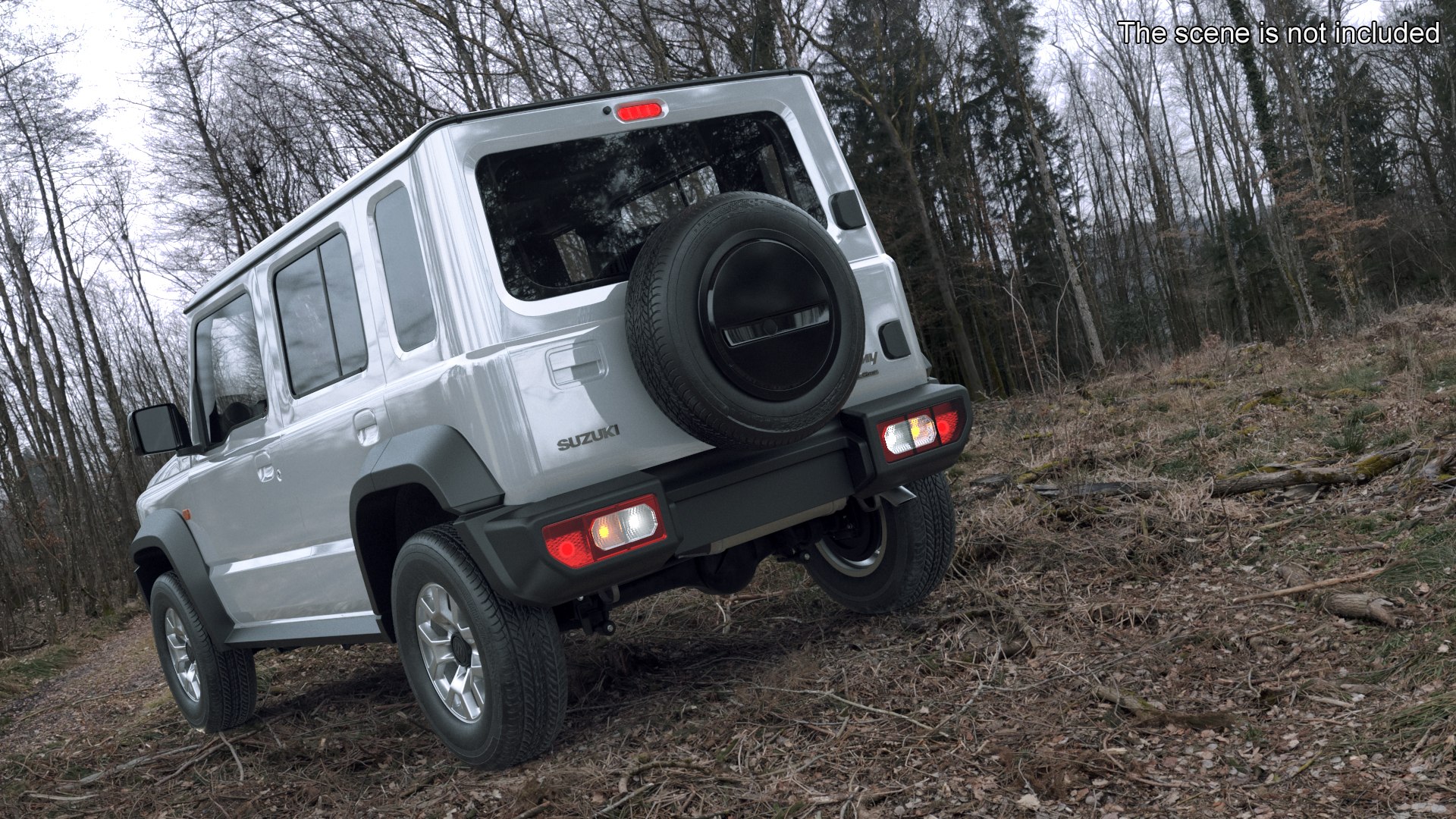 SUV Suzuki Jimny 2025 White Rigged 3D Model - TurboSquid 2382936