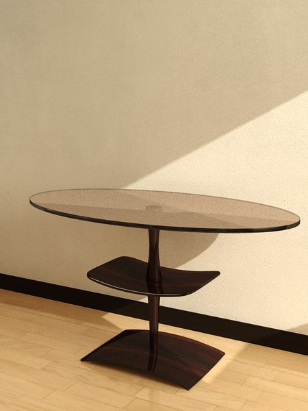 3d model table oval